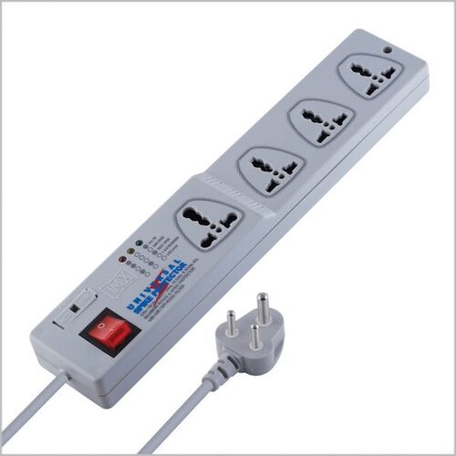 Mx 4 Outlet Universal Sockets Spike Protector Having Three - 5 Amp Sockets & One - 15 Amp Socket ...