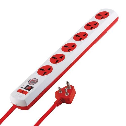 Mx 6 Surge Protector And Spike Protector With 6 Universal Socket ...