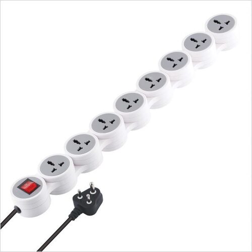 Mx 8 Outlet Universal Sockets Snake Power Strip With 15 Amp Master ...