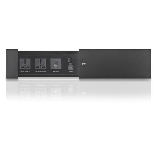 Mx Desktop Access Flap Sliding Open With 2 Universal Socket-1 Hdmi(4k ...