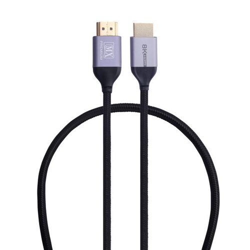 Mx Premium Hdmi Male (2.1v) To Hdmi Male (2.1v) Slim Cable 48 Gbps 8k ...