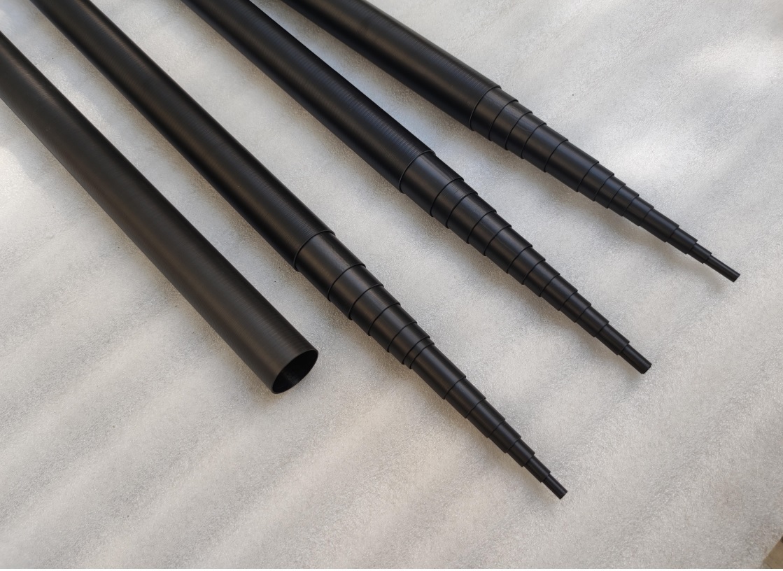 Telescoping Carbon Fiber Mast Tube - 8m/26.2ft Extendable Length ...