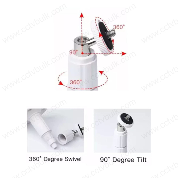 Cctv Camera Stand Bullet Plastic - Metal, Height 16cm, Base Length 7 ...