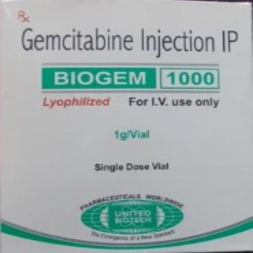 Gemcitabine Biogem 1gm Inj As Per Mentioned On Pack at Best Price in ...