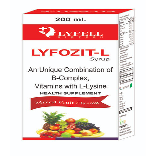 Lyfozit L Syrup Efficacy: Promote Nutrition at Best Price in Karnal ...