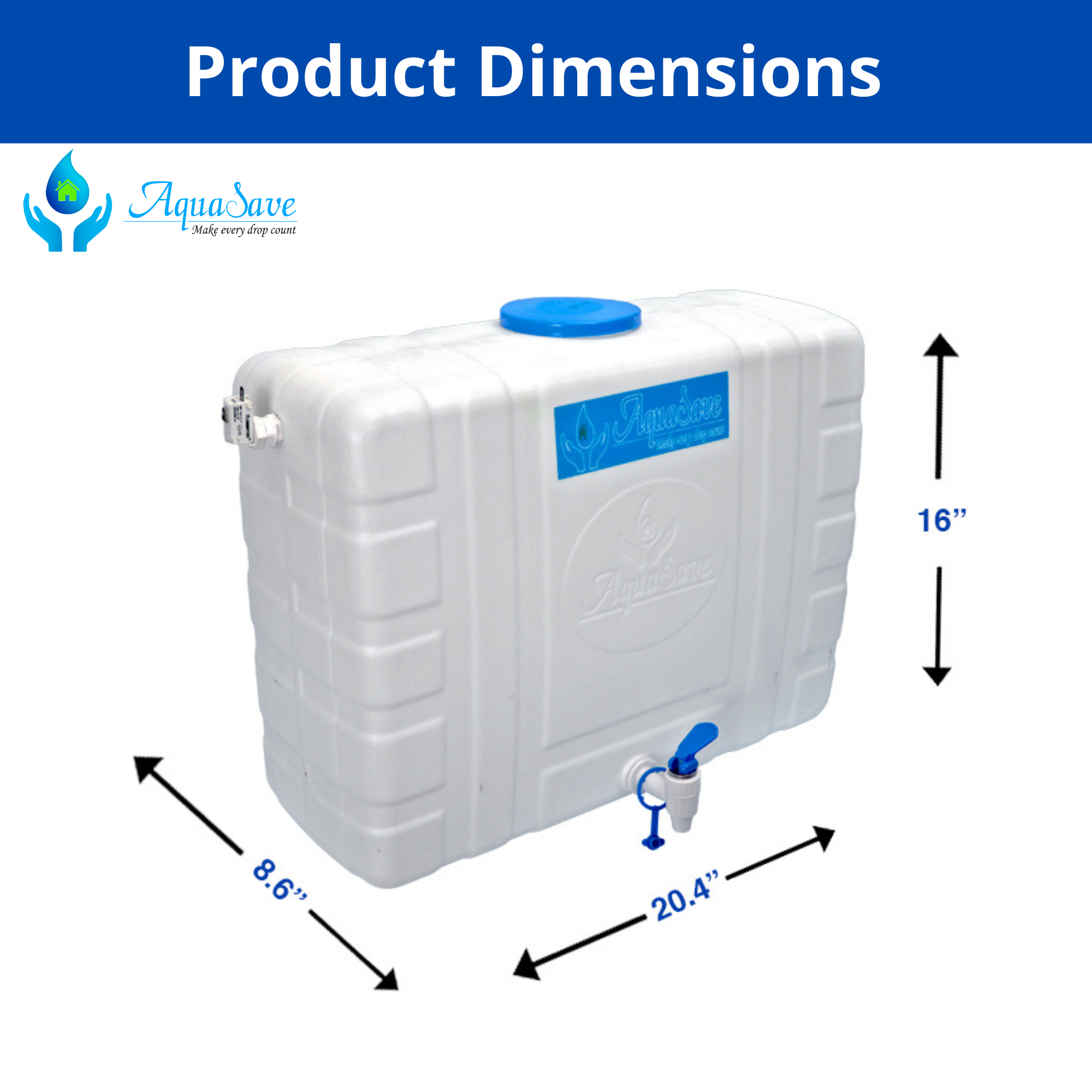 Aquasave Ro Waste Water Storage Tank at 800.00 INR in Sonipat ...