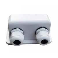 White Waterproof Caravan Marine Roof Mount Carport Rv Solar Cable Entry ...