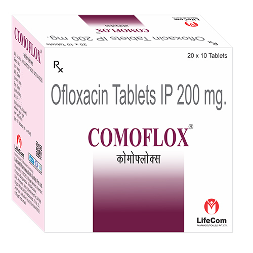 Comoflox 200mg Ofloxacin Tablets Ip General Medicines at Best Price in ...