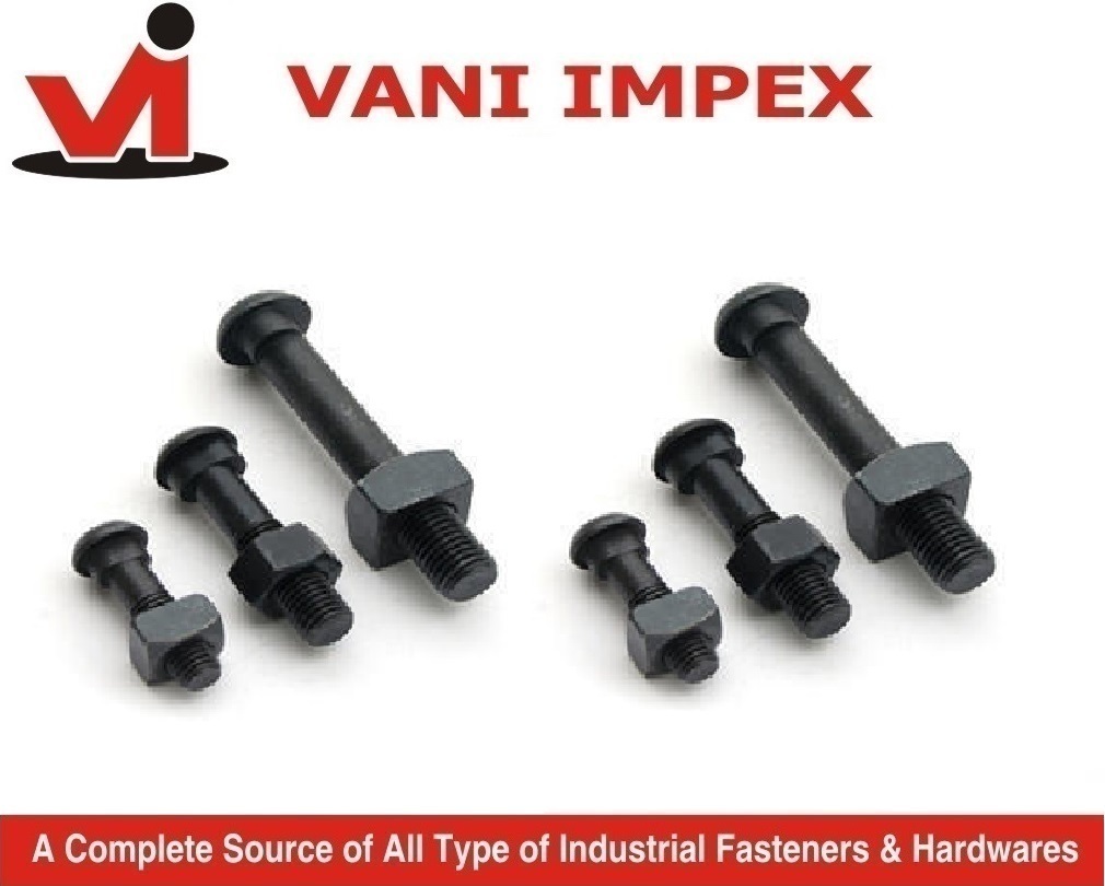 Rail Track Bolts - En-8, En-8d, En-18, En-19, En-24, Size M 10 - M 48 ...