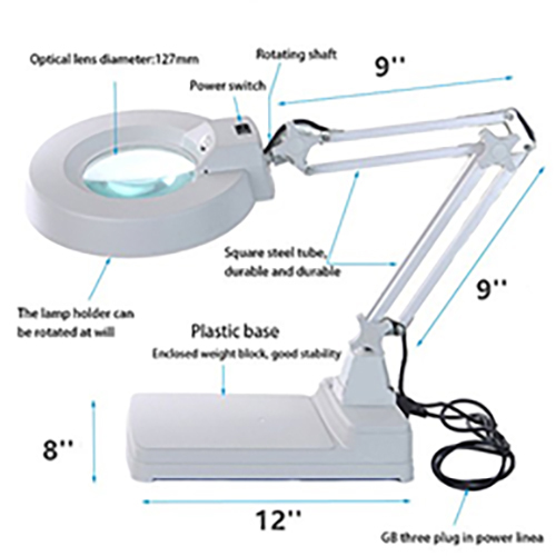 Desktop Magnifying Lamp 10x Application: Industrial at Best Price in ...