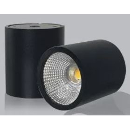Led Surface Mount Cylinder Light 6w Prime (cw) Black Body - Plastic ...