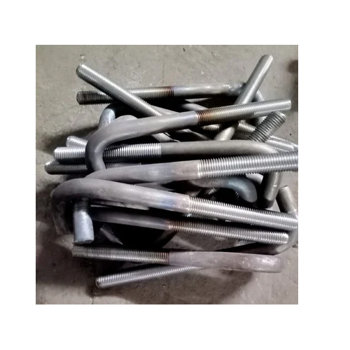 Mild Steel Foundation Bolts L Type - Grade 4.6, 5.6, 8.8 | Gray Color ...
