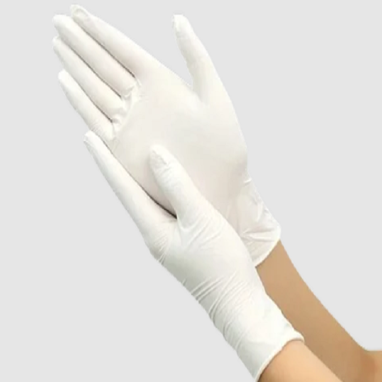 Natural Color Latex Examination Gloves For Hospitals at Best Price in ...
