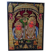 Black Kaila Devi Tanjore Painting In 3d at Best Price in Vrindavan ...