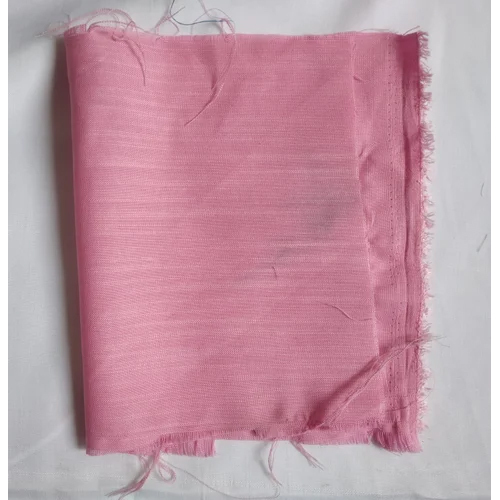 Poly Rayon Slub Fabric - 11 Kilograms Weight, Pink Color And Stripe ...
