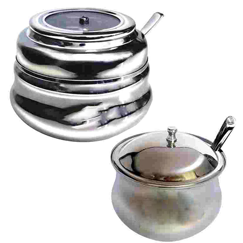 Silver Stainless Steel Ghee Pots at Best Price in Delhi | Lotusindia ...