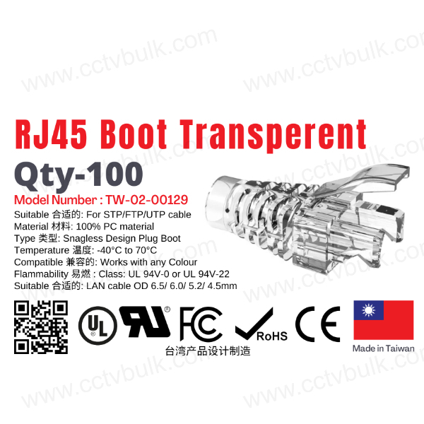 Rj45 Boot Transparent Taiwan 100set at Best Price in Ahmedabad ...