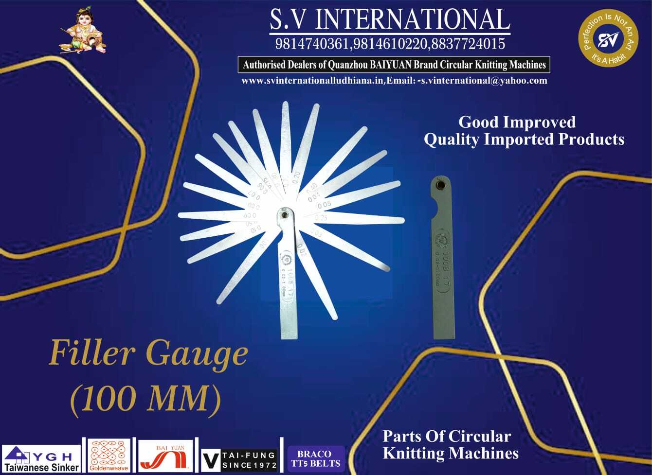 Filler Gauge - 100mm Size at Best Price in Ludhiana | S.v International