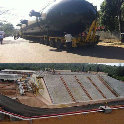 Lpg Mounded Storage Tank - 50m Length, White Mild Steel Container | New ...