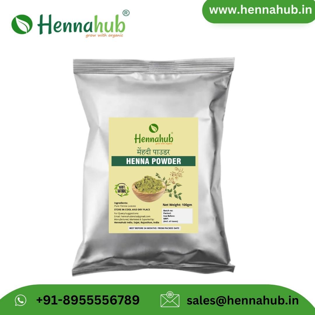 Natural Organic Herbal Heena Powder - 100% Pure Lawsonia Inermis, Green ...