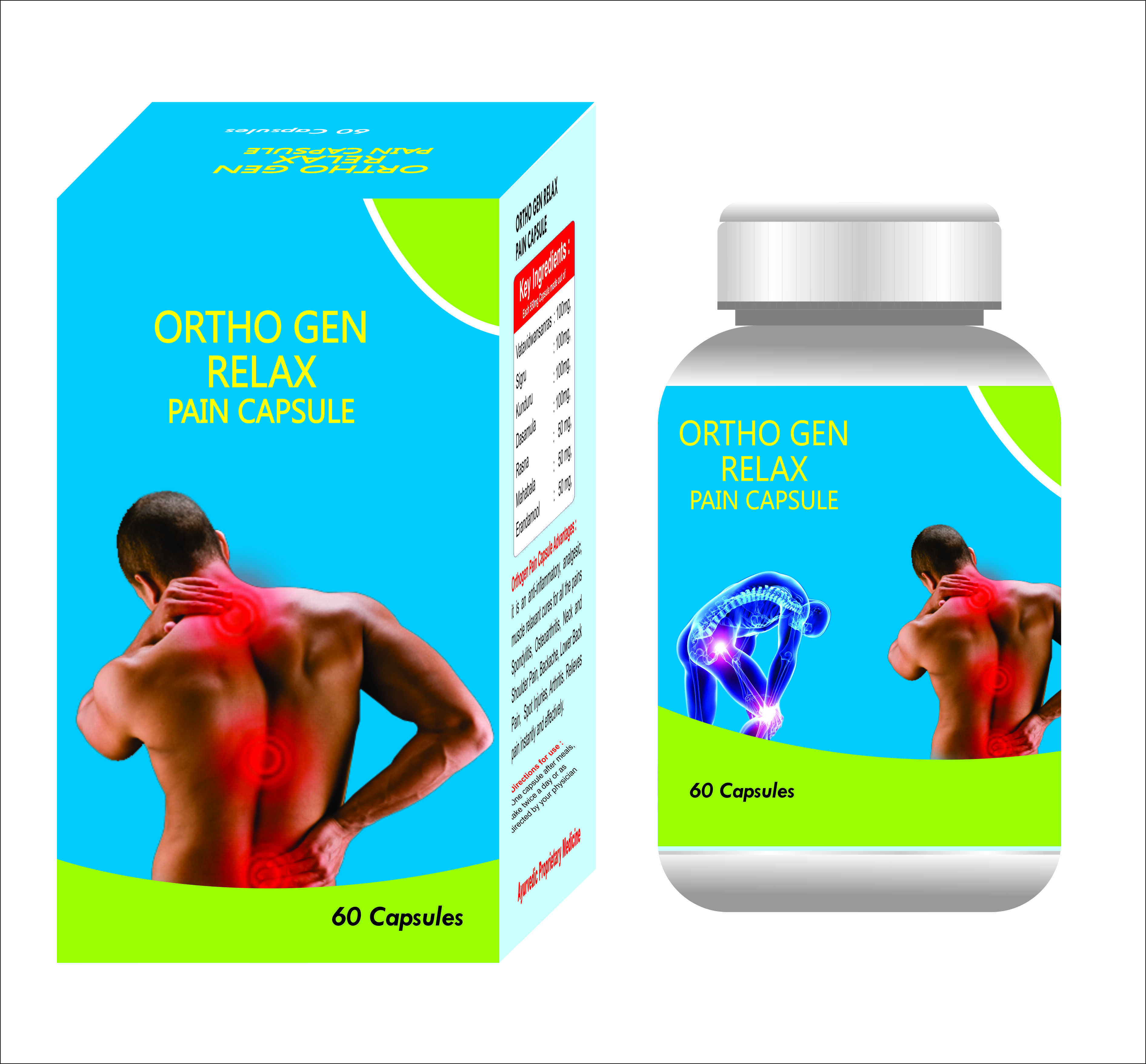 Orthogen Relax Pain Capsules at Best Price in Hyderabad | Ayurgen Herbals