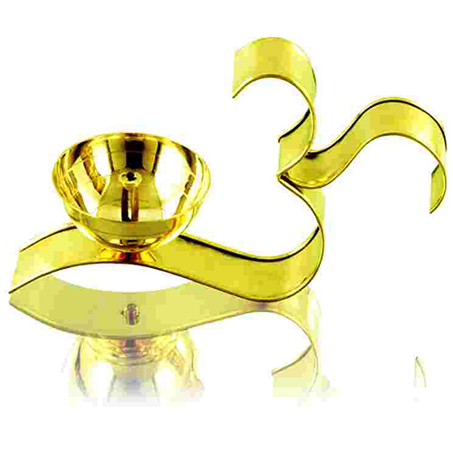 Golden Brass Diya Om Shape at Best Price in Delhi | Lotusindia ...