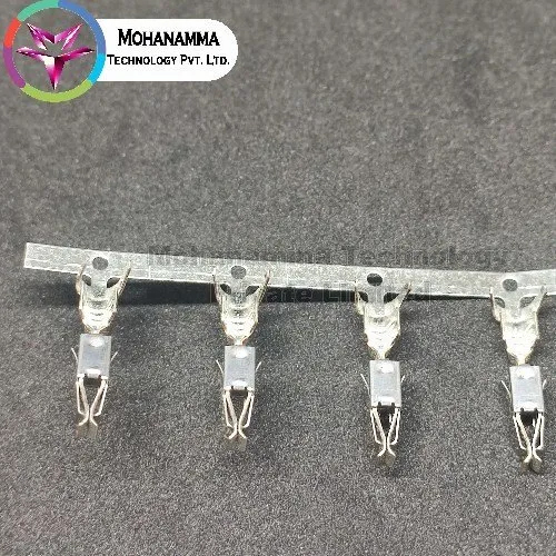 Automotive Terminal - Metal, Silver Color, Polished Surface Treatment ...