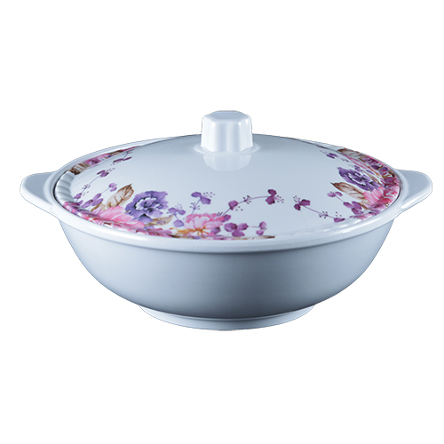 New Donga With Lid - Glossy Finish, White Color , Printed Design With ...