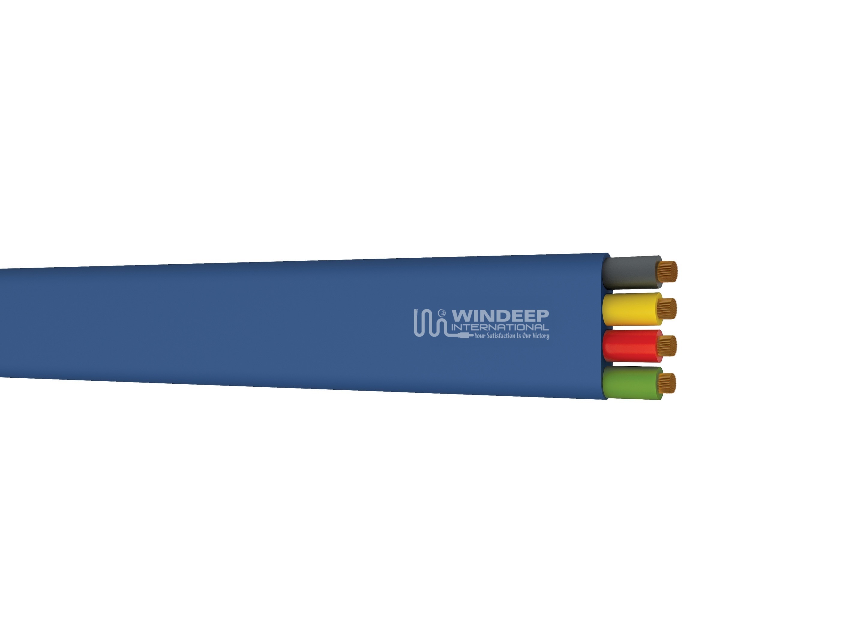 Awg Epdm Rubber 3 And 4 Core Flat Cable Application: Industrial at Best ...
