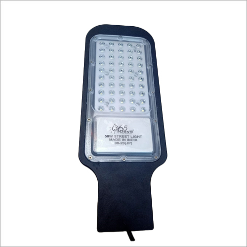 50w Led Street Light - Plastic Material, Sleek Black Color | Weather ...