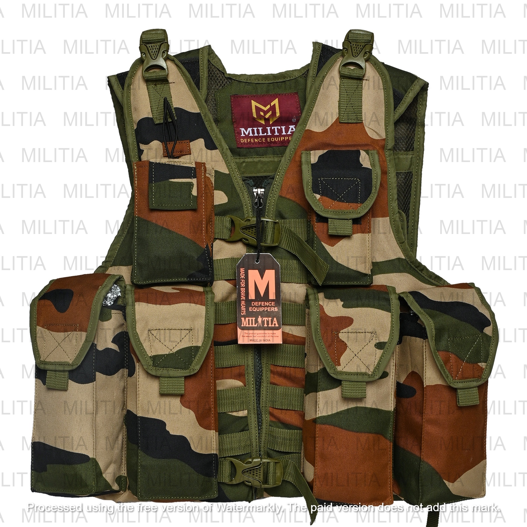 Militia Tactical Vest - Polyester Material, Customized Size, Camouflage ...
