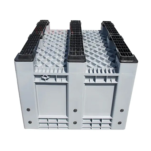 Plastic Pallet Box - Durable Plastic Material 4-way Handlift Sleek Grey ...