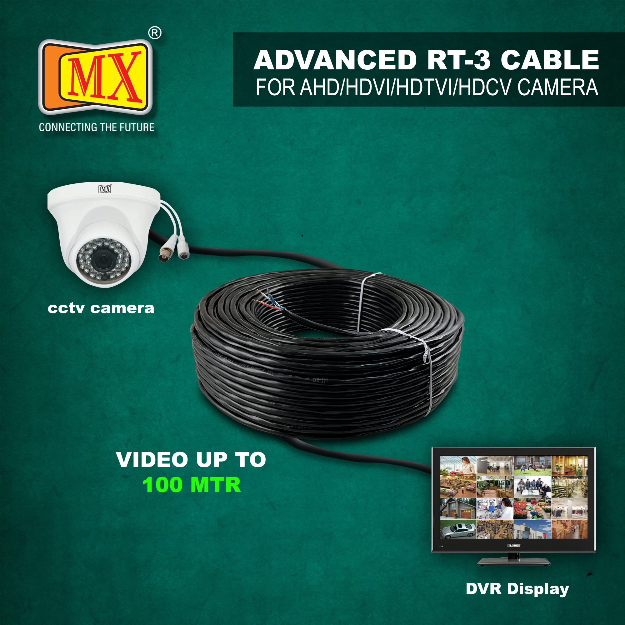 Cctv Camera Cable Wire 3-1 Mx Rt-3 (100 Mtr) at Best Price in Vasai ...