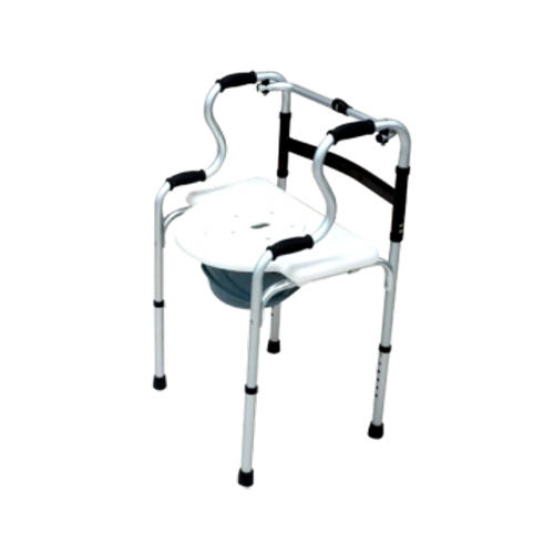 Foldable Reciprocating Step-up Walker With Commode (white) at Best ...
