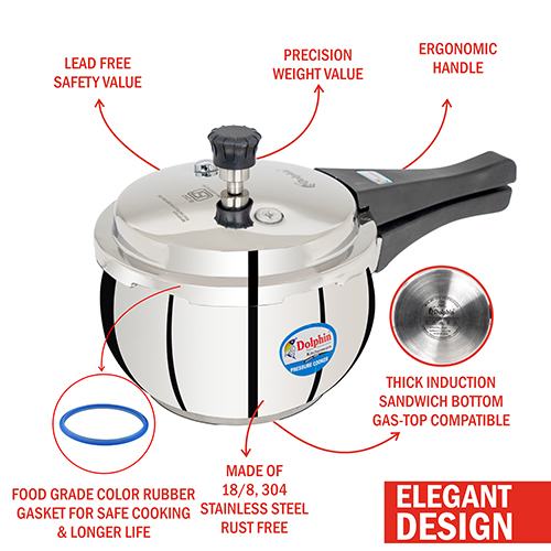 2.5 Ltr Belly Outer Lead Pressure Cooker Size: Customized at Best Price ...