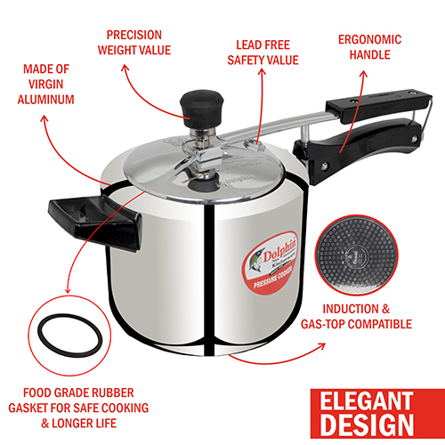3 Ltr Induction Free Beauty Pressure Cooker Size: Customized at Best ...