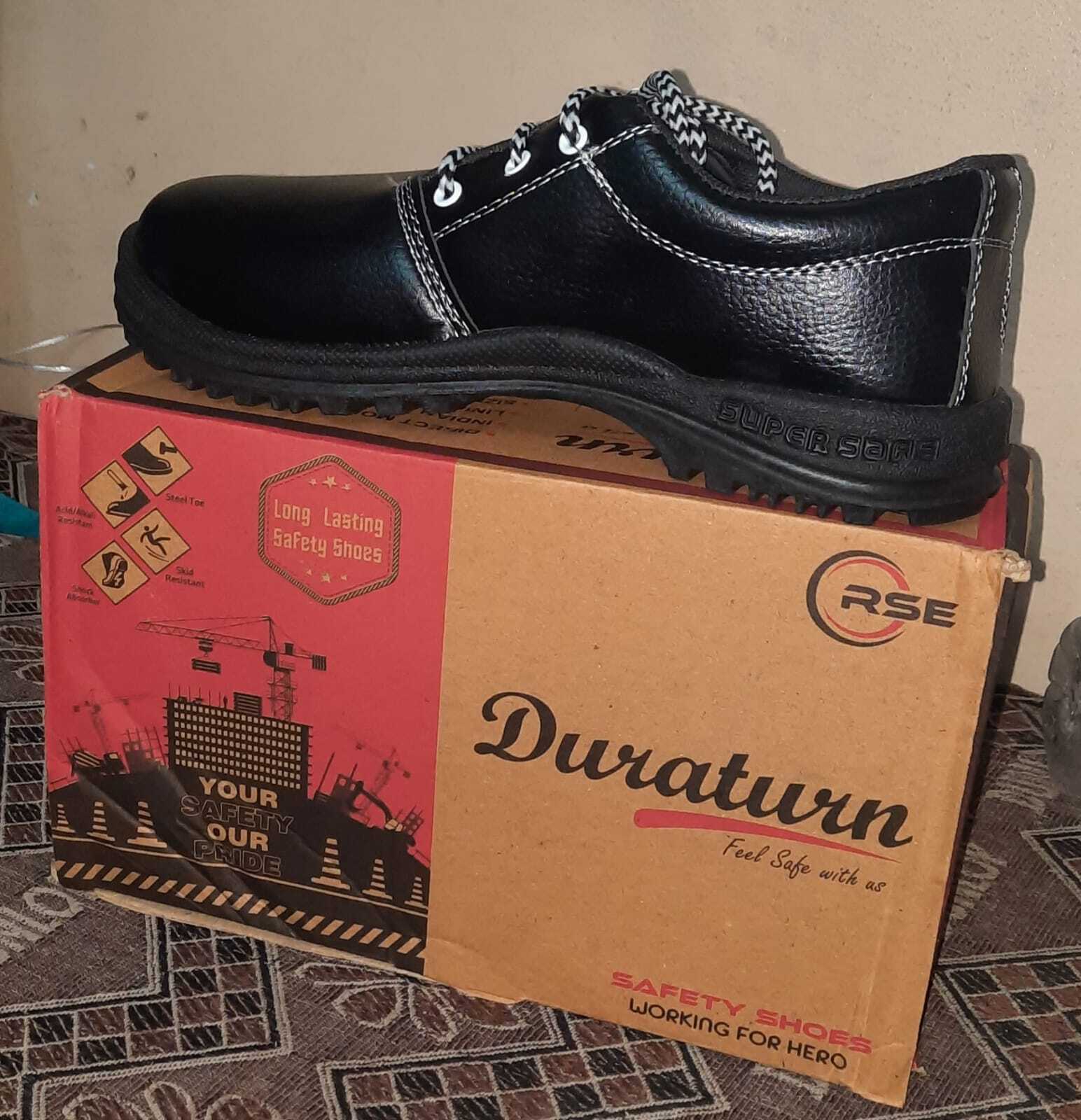 Safety Shoe - Men's Lace Shoes, Size 6-10 | Black Color, Durable Design ...