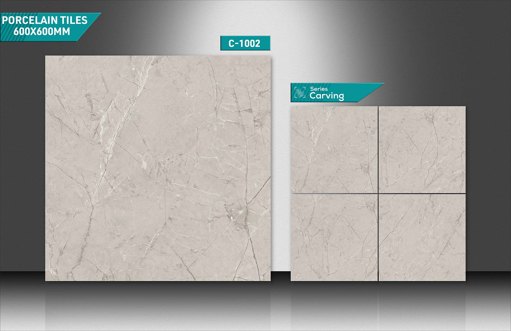 600x600mm Carving Porcelain Tiles at 255.00 INR in Morbi | Roxo Overseas