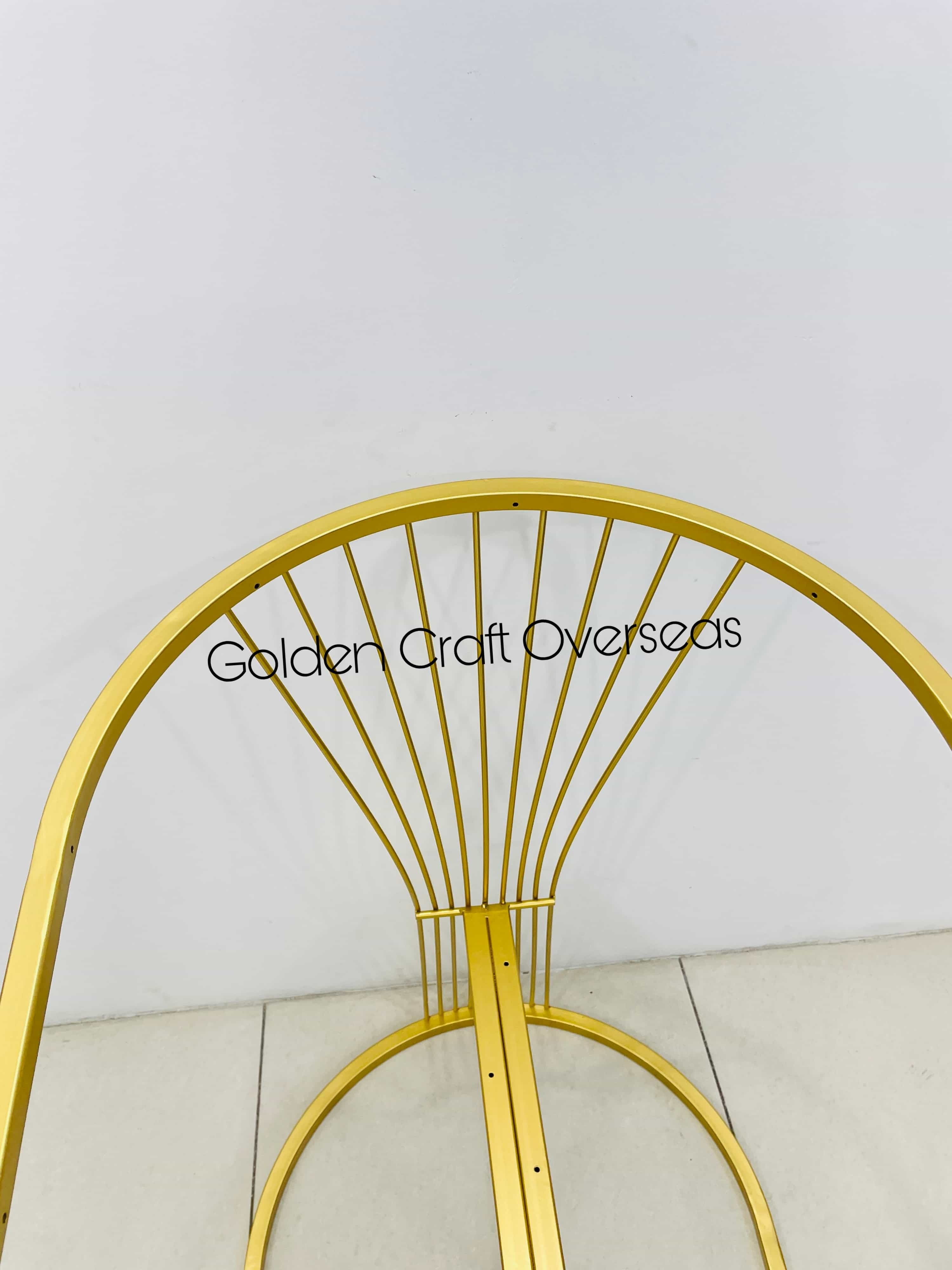 Voguish Sofa Chair Frame In Iron With Goden Powder Coated Finish at ...