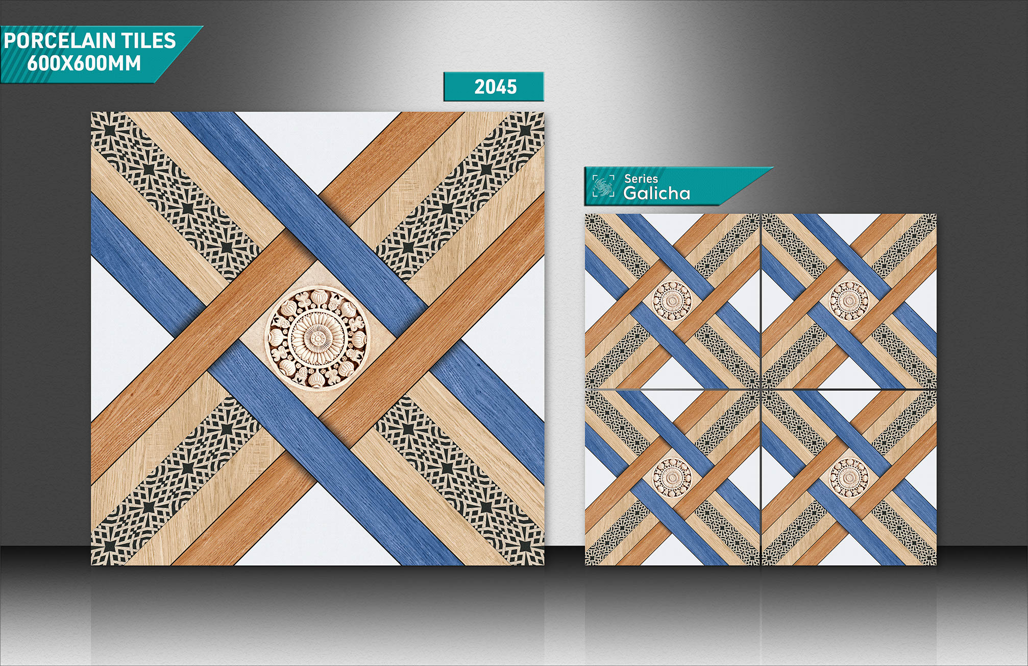 600x600mm Satin Porcelain Tiles at 225.00 INR in Morbi | Roxo Overseas