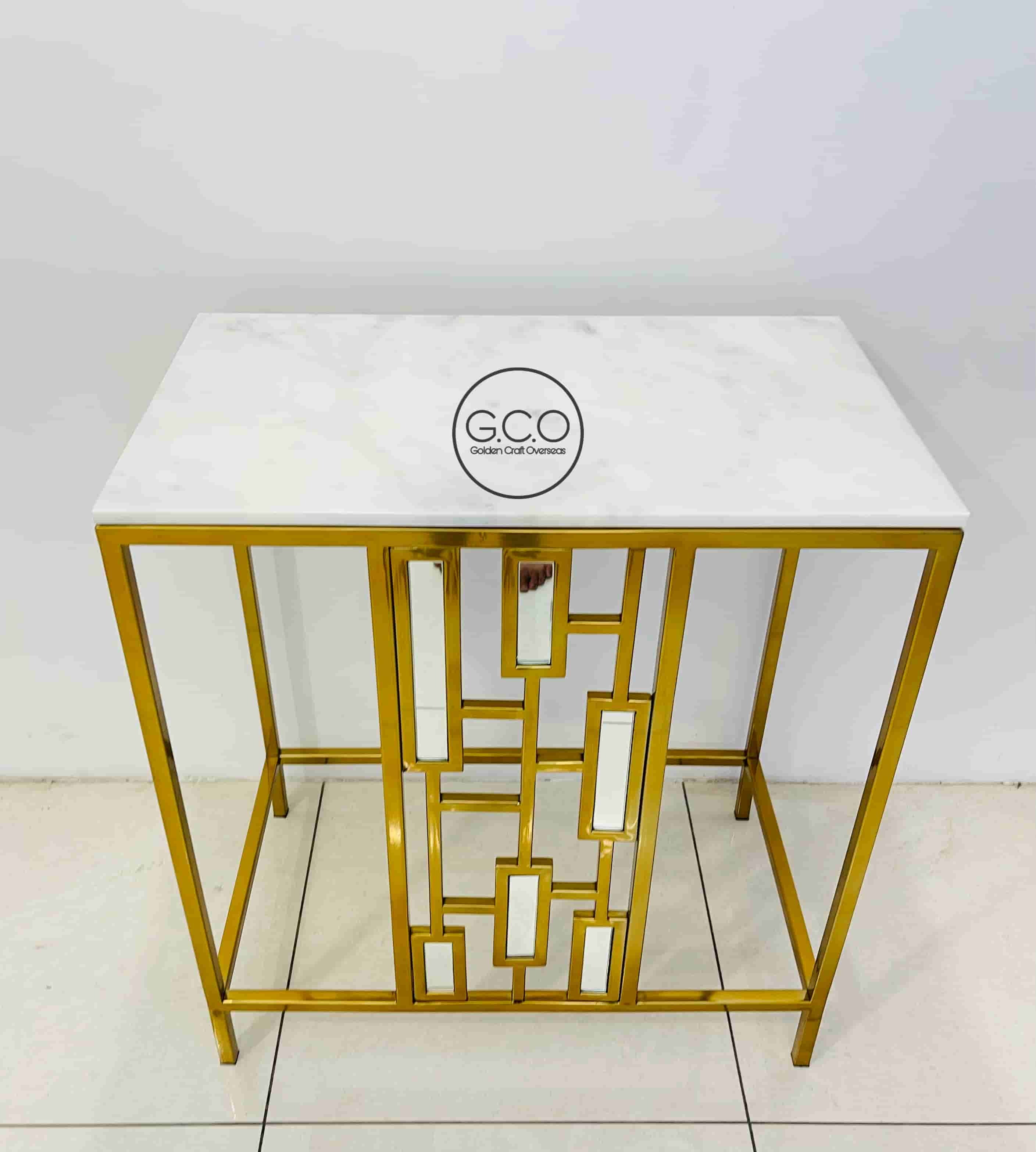Contemporary Console Table Stylish Modern Design In Stainless Steel And ...