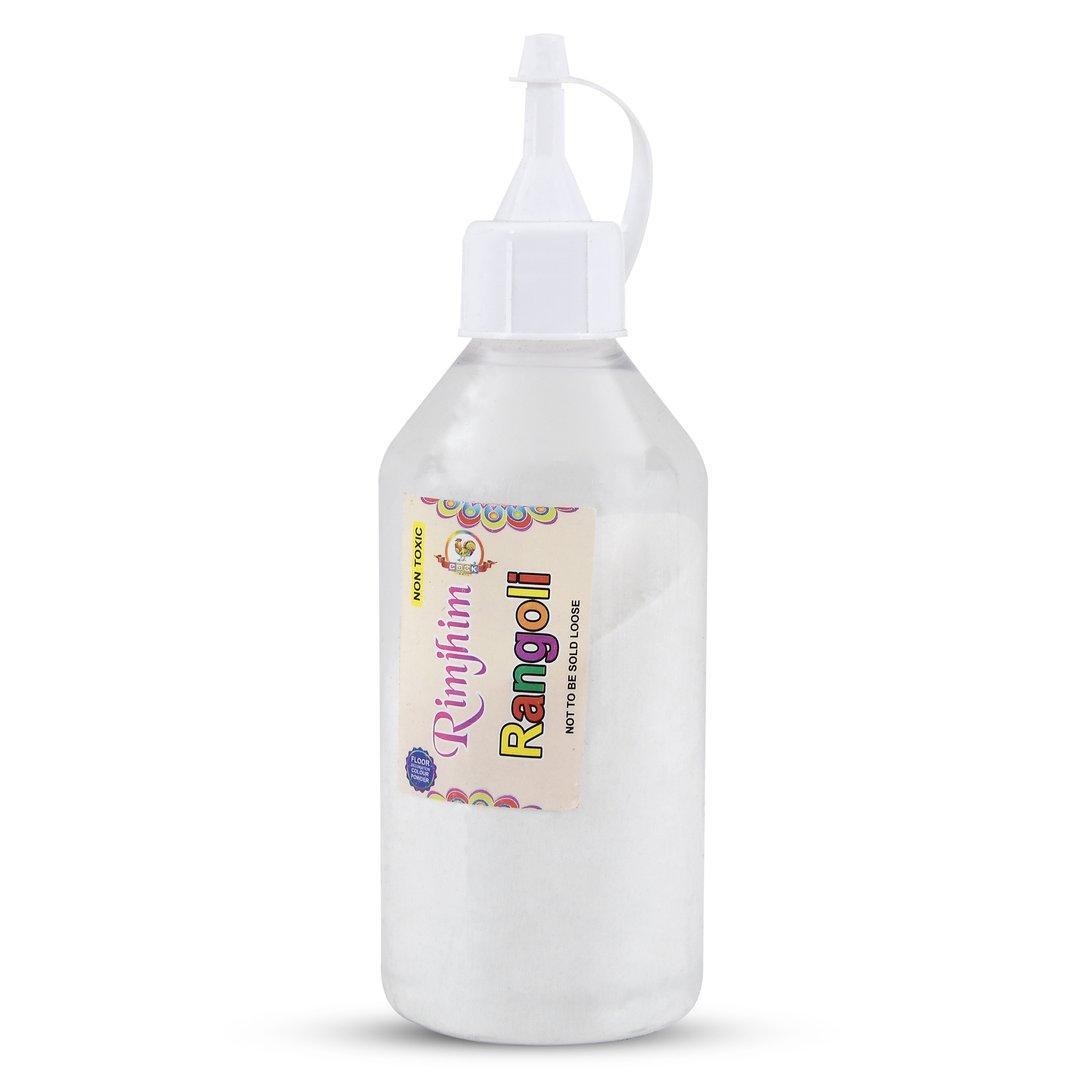 Rimjhim Rangoli White Outliner Bottle 250g - Plastic 5.5 X 19 X 5.5 Cm ...