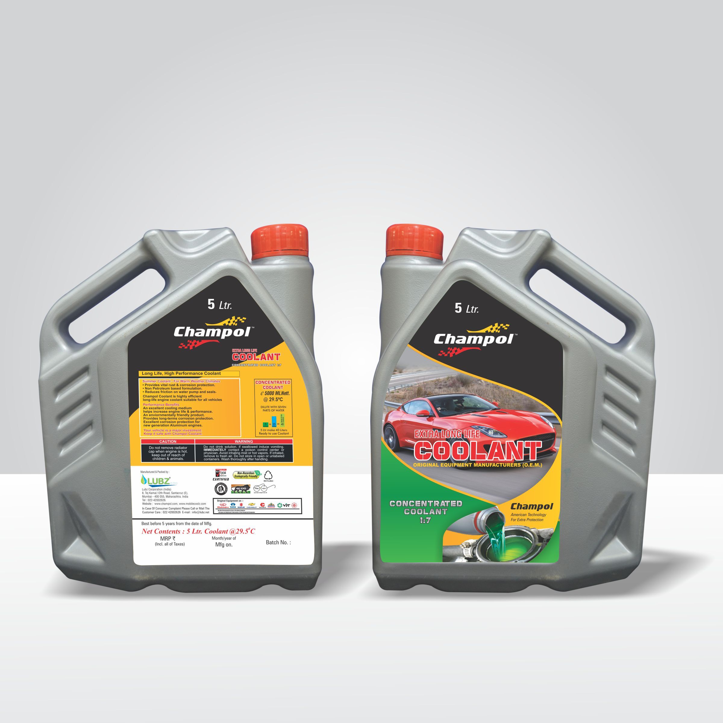 Champol Radiator Coolant 1:7/ 1:3/ Rtu ( 1ltr/3ltr/5ltr at 45.00 INR at ...