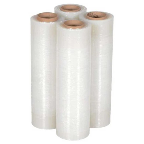 White Stretch Film Roll - Ldpe Material, 6 Micron Gauge, 100 M Length ...