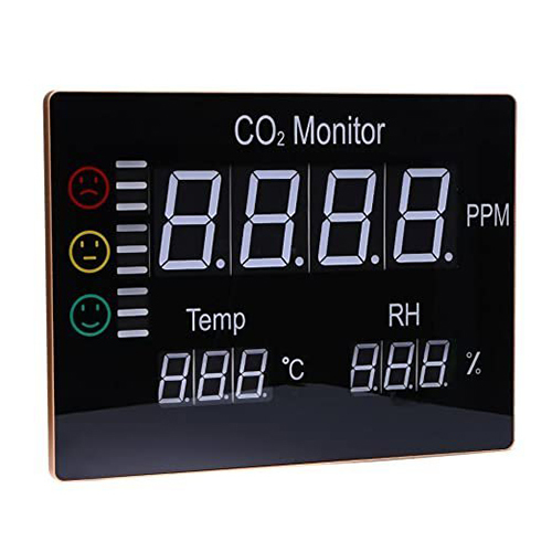 Wall Mount Co2 Monitor - Abs, 1.85 Kg, Sleek Black | 220-440 Volt ...