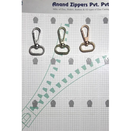 Metal Dog Hook And Bag Fitting Hardness: Hard at Best Price in Delhi | Anand Zippers Pvt Ltd