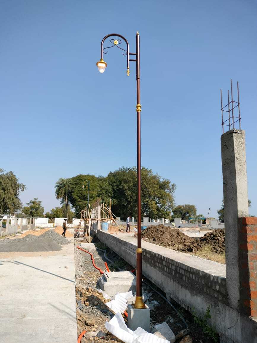 6 Meter Single Arm Decorative Street Light Pole at 19000.00 INR in ...