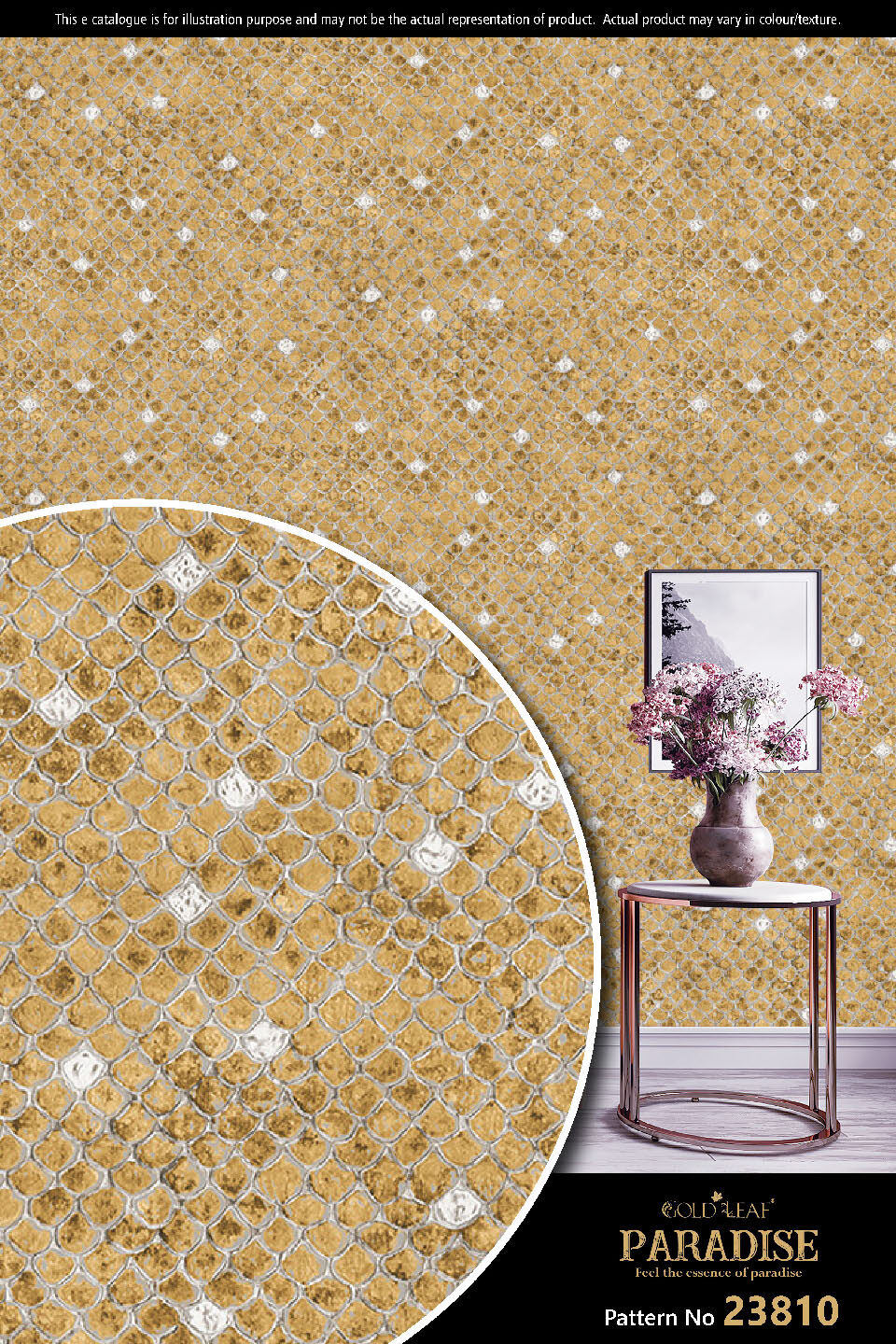 Pvc Wallpaper 4 at 1300.00 INR at Best Price in New Delhi, Delhi | Gold ...