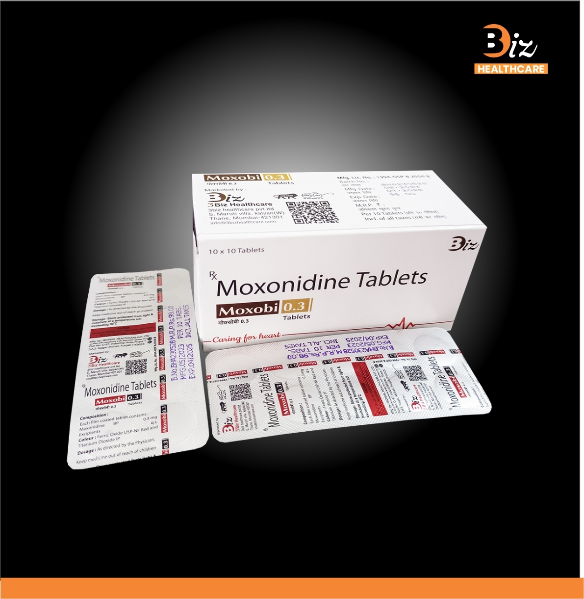 Moxonidine 0.3mg at Best Price in Nashik, Maharashtra | 3biz Healthcare ...