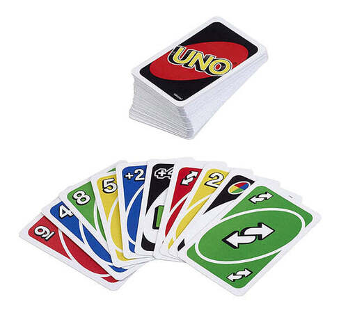 Uno Classic Card Game - 108-card Deck With Special Action Cards, Fast ...